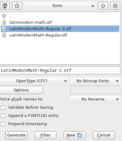 Fontforge and TeX's unicode-math package · Issue #4914 · fontforge/fontforge · GitHub