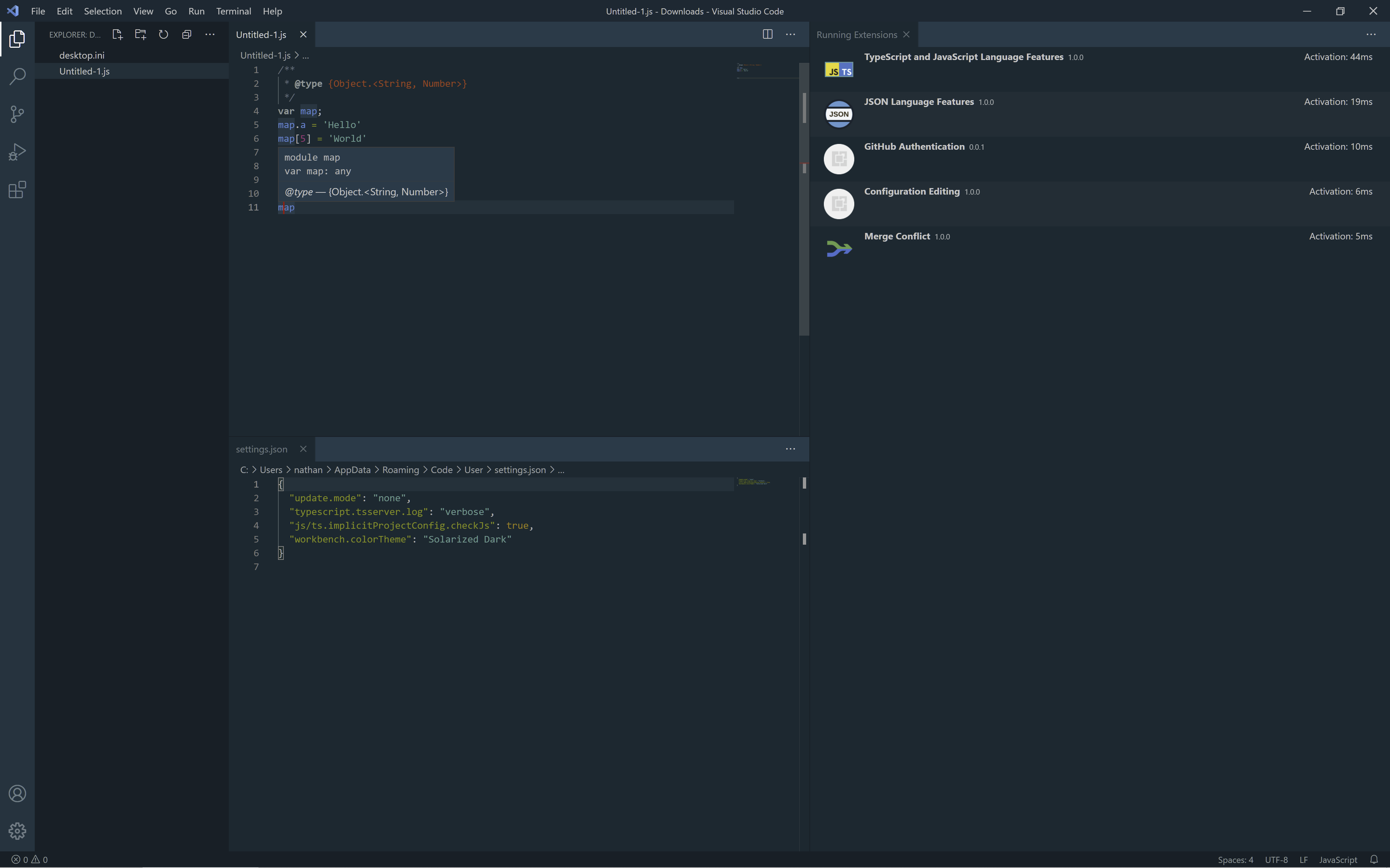 JSDoc doesn't actually handle dictionary declaration like it says it should · Issue #43208 ...