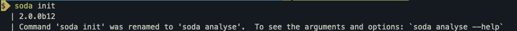 [bug] typo in warning when calling soda init · Issue #268 · sodadata/soda-sql · GitHub