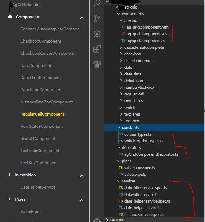 [BUG] Lot of components/service/dependent classes not appearing for the Module in they are ...