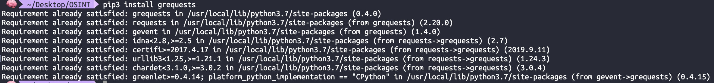 ModuleNotFoundError: No module named 'gevent' · Issue #351 · laramies/theHarvester · GitHub