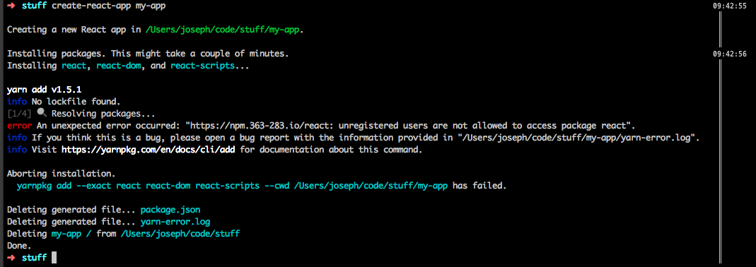 Can't use CRA · Issue #4282 · facebook/create-react-app · GitHub