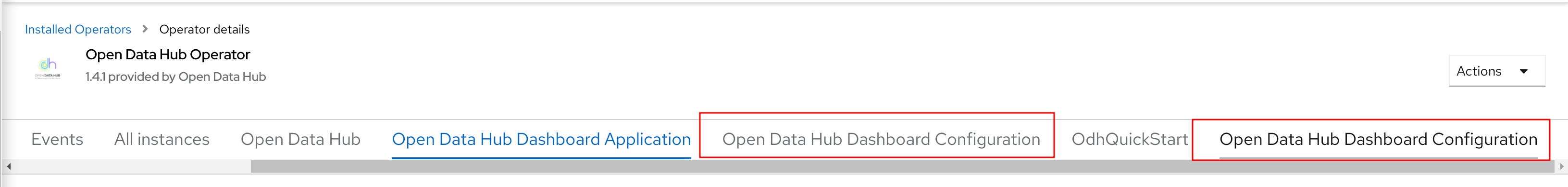 ODHDocuments displays as "Open Data Hub Dashboard Configuration" duplicated in UI · Issue #195 ...