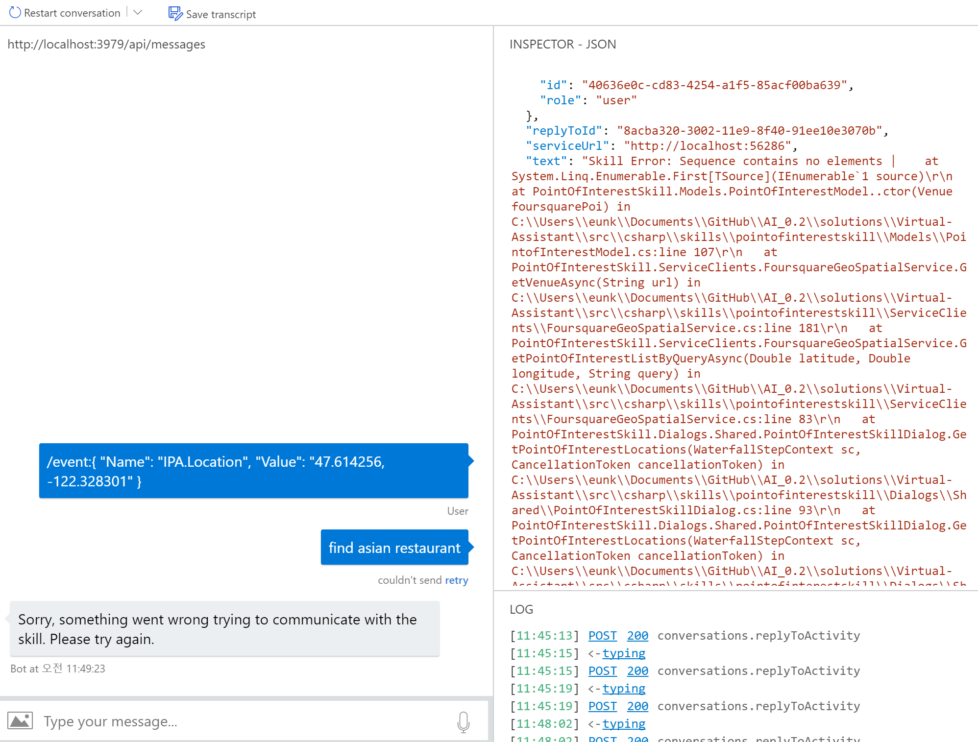 [POI] POI skill cannot get list for some utterance · Issue #783 · microsoft/botframework ...