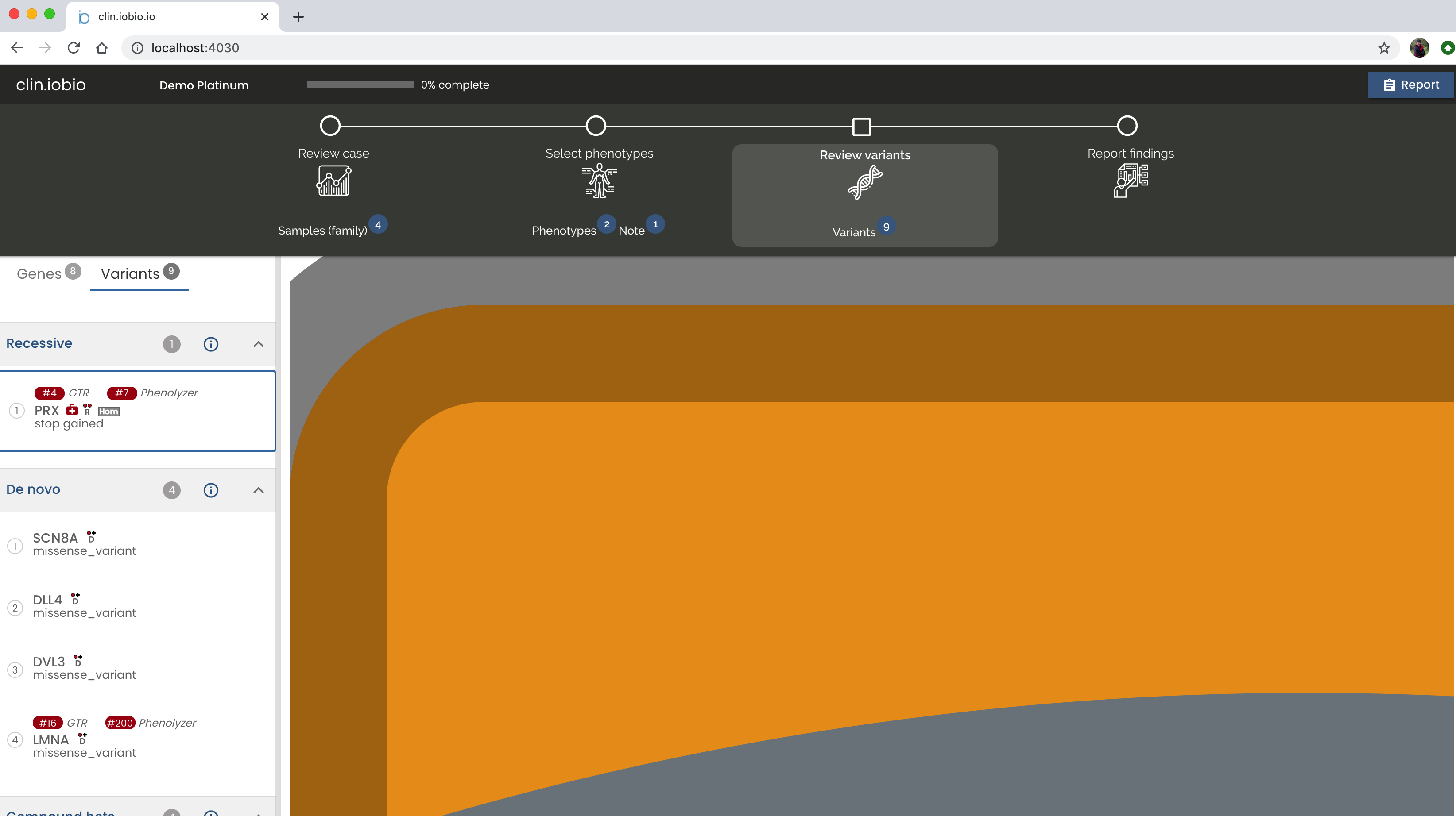 Variant information is not shown and Gene association doesn't update in clin.iobio unless ...