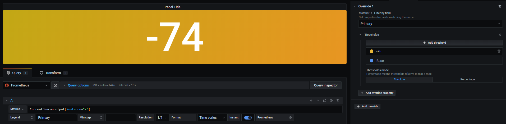 Singlestat Panel Defaulting to Base Color After Dashboard Refresh · Issue #27290 · grafana ...