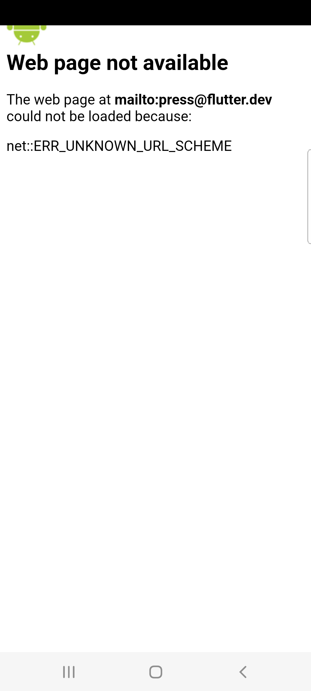 [url_launcher_android] doesn't open intent hyperlinks from in-app webview (without Custom Tabs ...