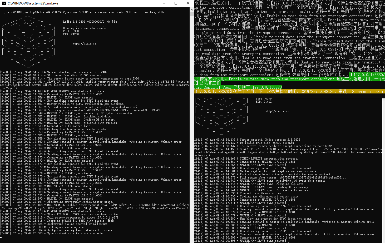 使用哨兵时遇到的问题 · Issue #157 · 2881099/csredis · GitHub
