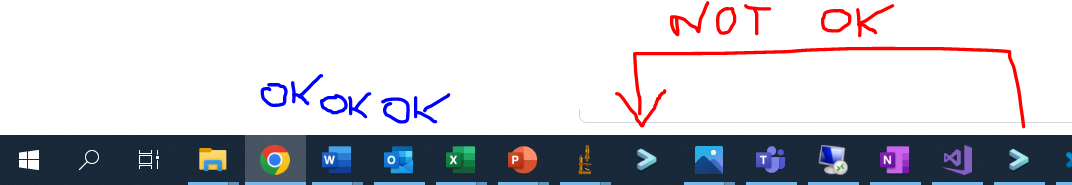 Display Icon of running Tabby instance on top of taskbar pinned shortcut in Windows · Issue ...