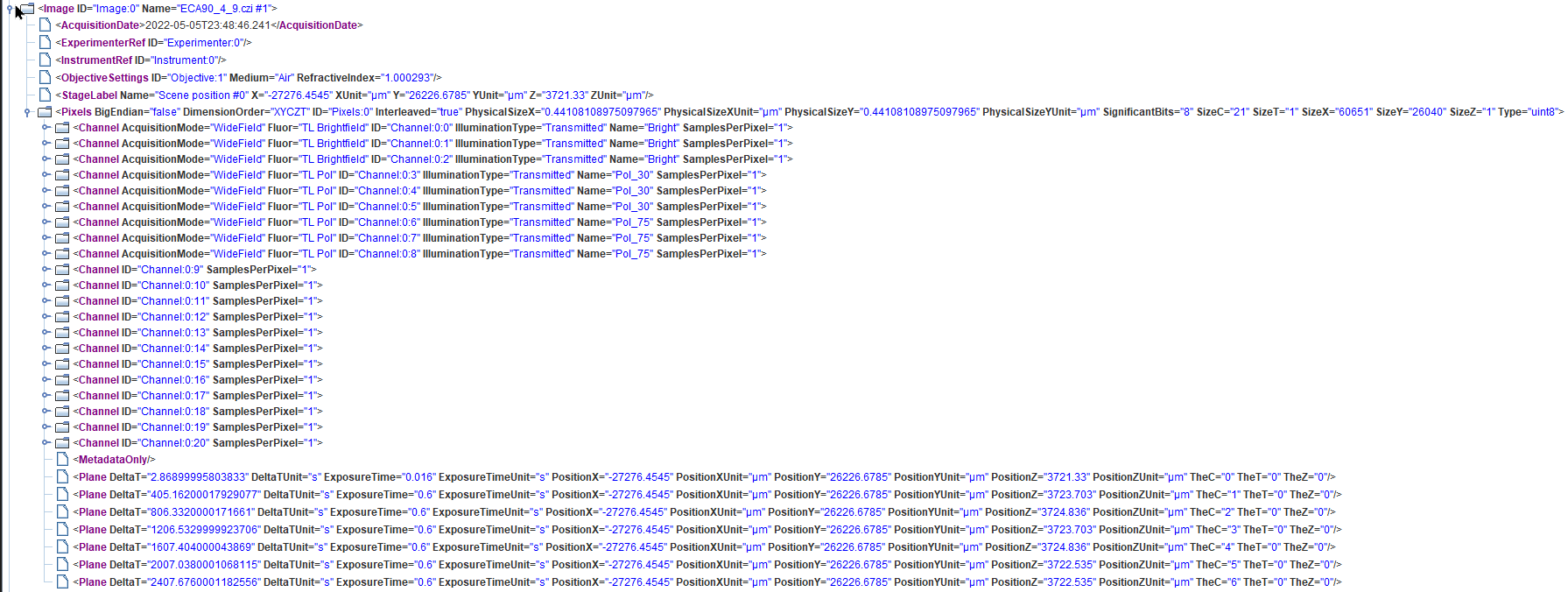 CZI: Incorrect channel names · Issue #3845 · ome/bioformats · GitHub