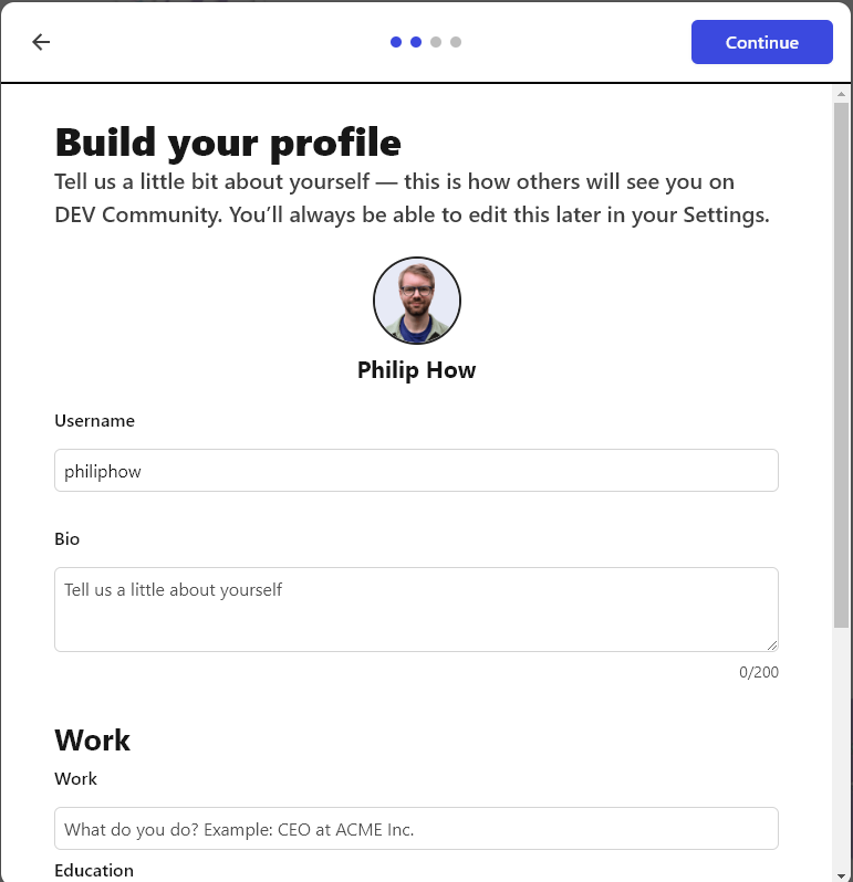 Update profile image as part of onboarding · Issue #19497 · forem/forem · GitHub