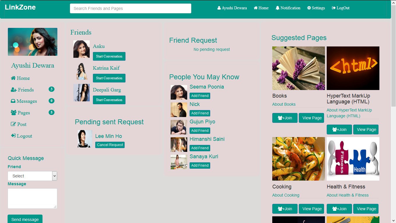 Github 127pooniapooniasocialnetworkingproject Social Networking