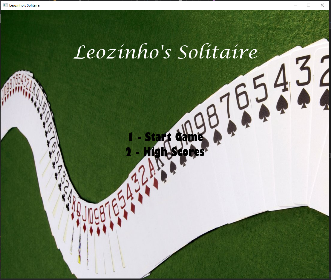 GitHub - leonardooliveira95/Solitaire: Solitaire game developed using C ...