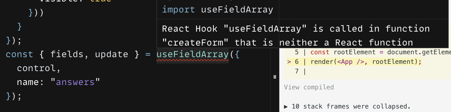 I can't assign a value to an array element · react-hook-form · Discussion #7689 · GitHub