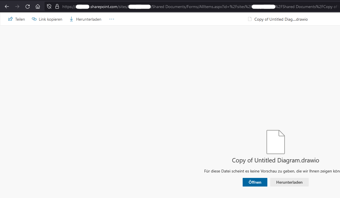 Share Button for OneDrive / SharePoint Online redirects to wrong URLs · Issue #3273 · jgraph ...