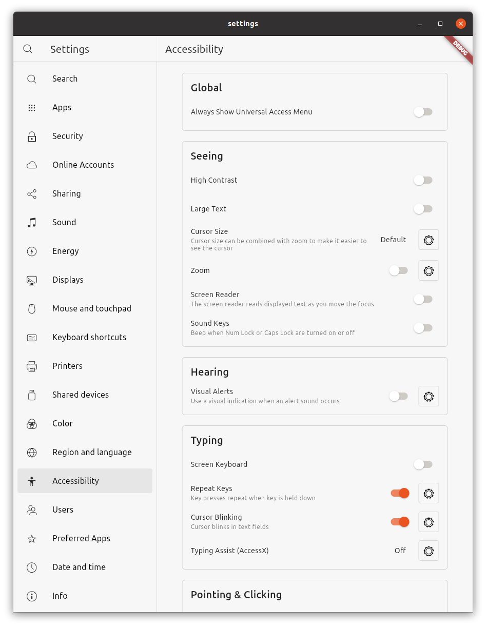 Missing page: Accessibility · Issue #35 · ubuntu-flutter-community/settings · GitHub