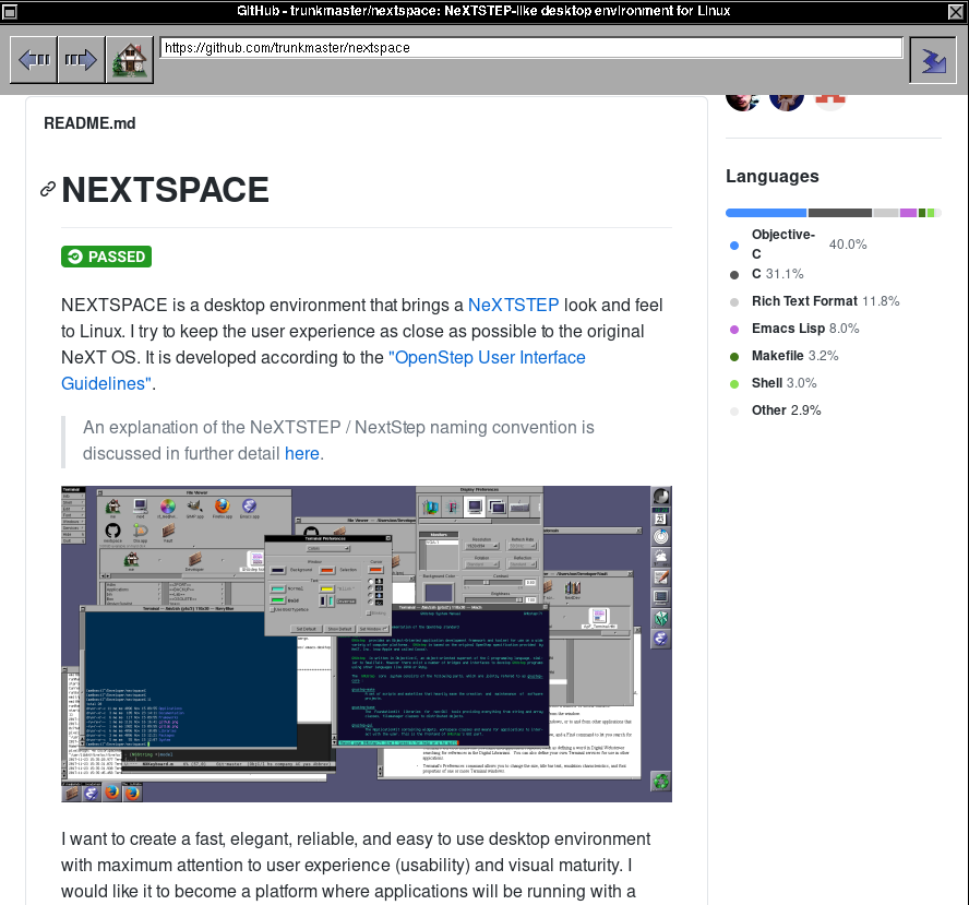 Web Browser for NEXTSPACE · Issue #325 · trunkmaster/nextspace · GitHub