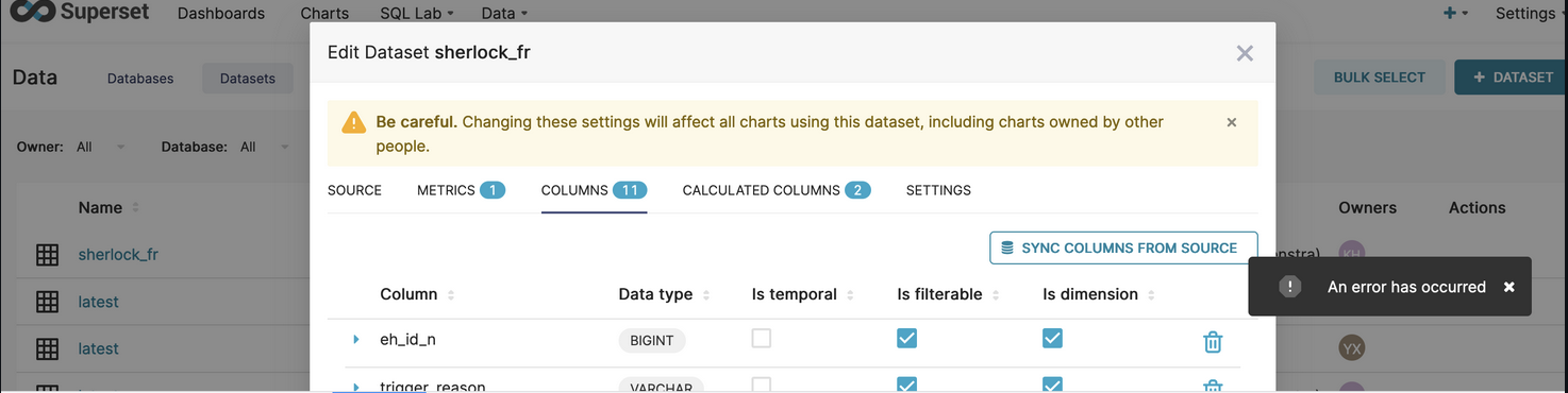 `401 Unauthorized` on route `/datasource/external_metadata_by_name/ · Issue #17592 · apache ...