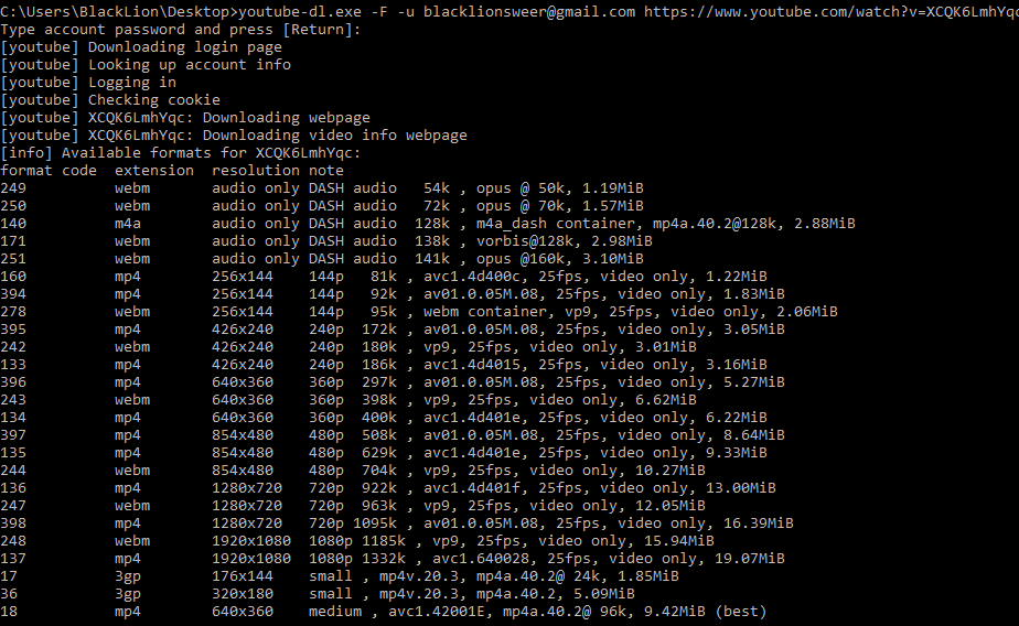 Itag 22 Is Missing In Some Videos But Gives Download Links For Itag 22 · Issue