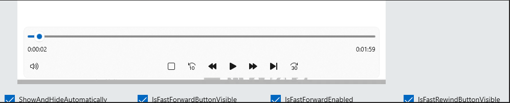 [Gallery][Wasm/Android/iOS]MediaPlayerElement , Fastforward and Fastrewind buttons are not ...