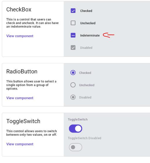 [Gallery][iOS/Android][CheckBox] Wrong initial Foreground color for the text in the sample pages ...