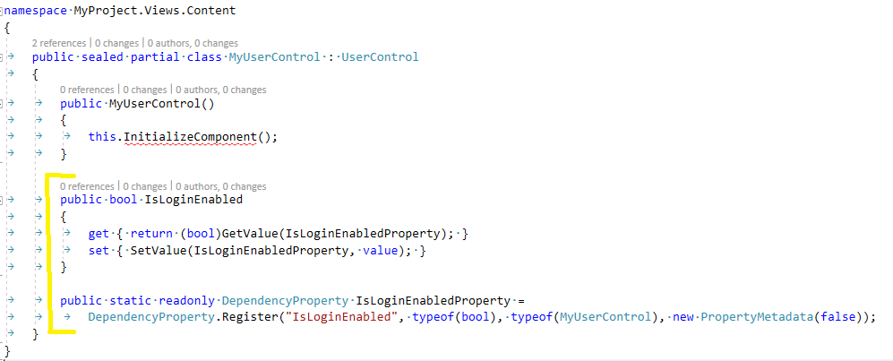 Using an x:Name on a UserControl in order to bind a custom dependency property is not working ...