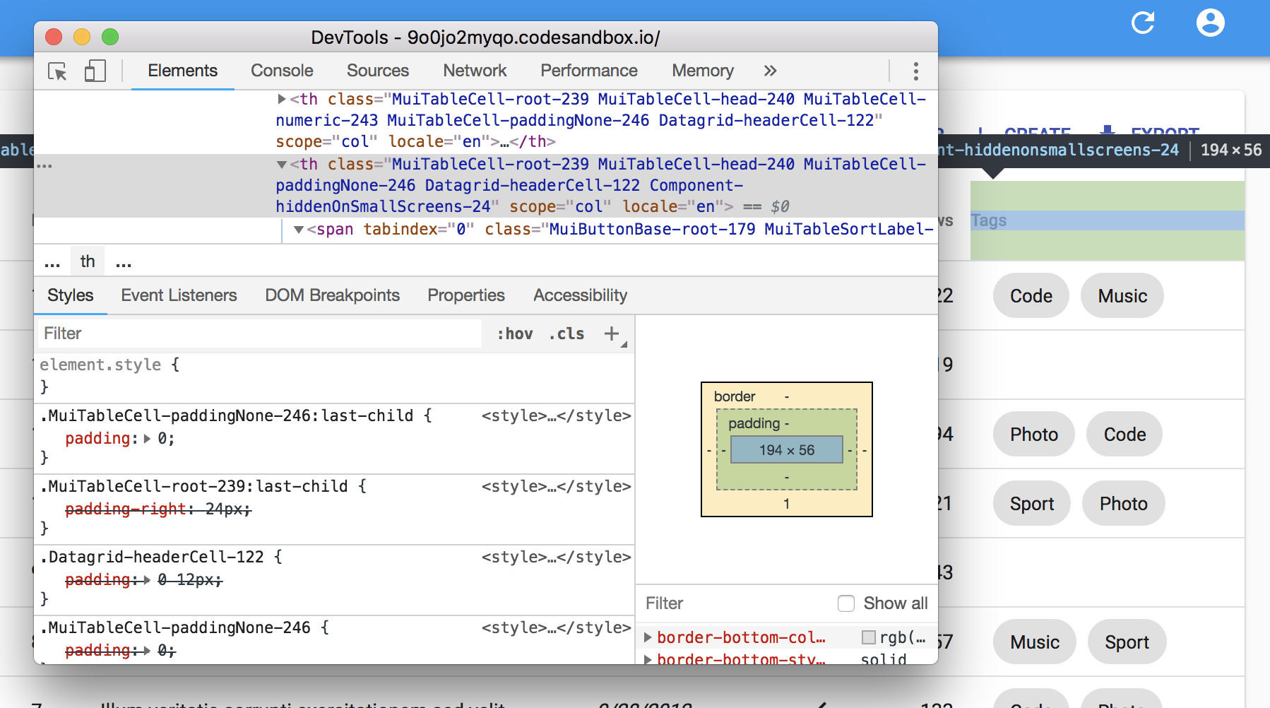 Datagrids Last Column Doesnt Line Up Has Wrong Padding · Issue 3048