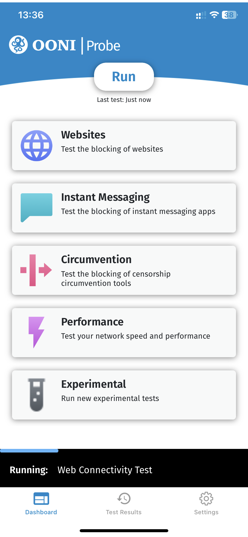 OONI Probe design layout on iOS · Issue #2429 · ooni/probe · GitHub