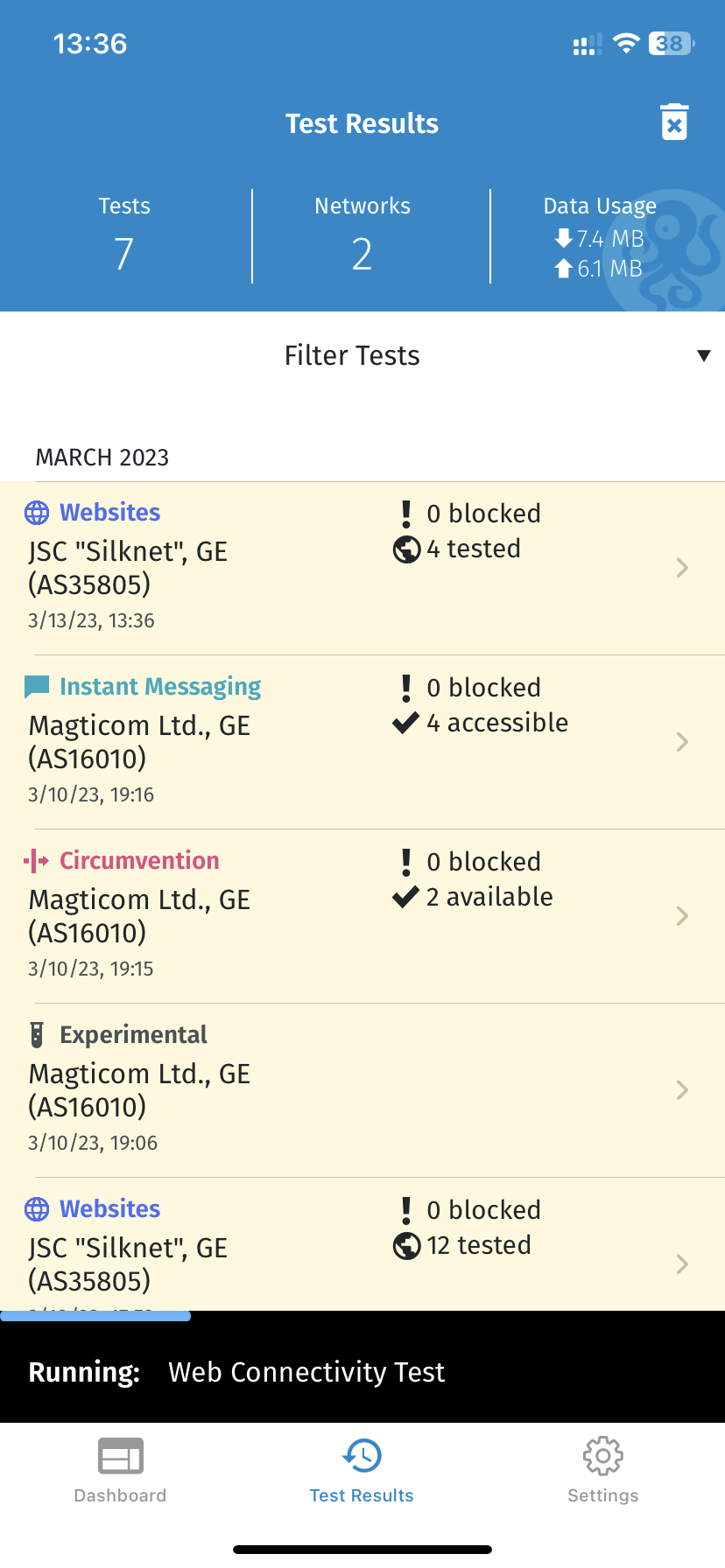 OONI Probe design layout on iOS · Issue #2429 · ooni/probe · GitHub