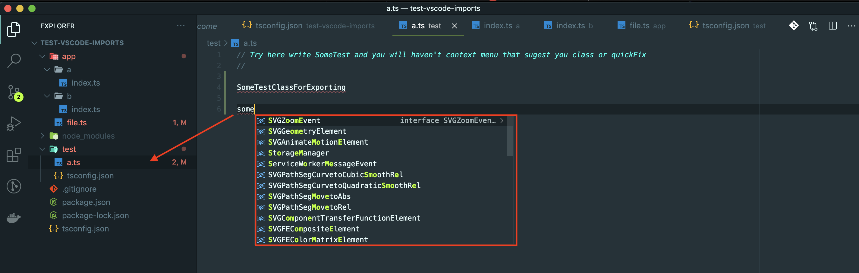 Quick fix import not working · Issue #107572 · microsoft/vscode · GitHub