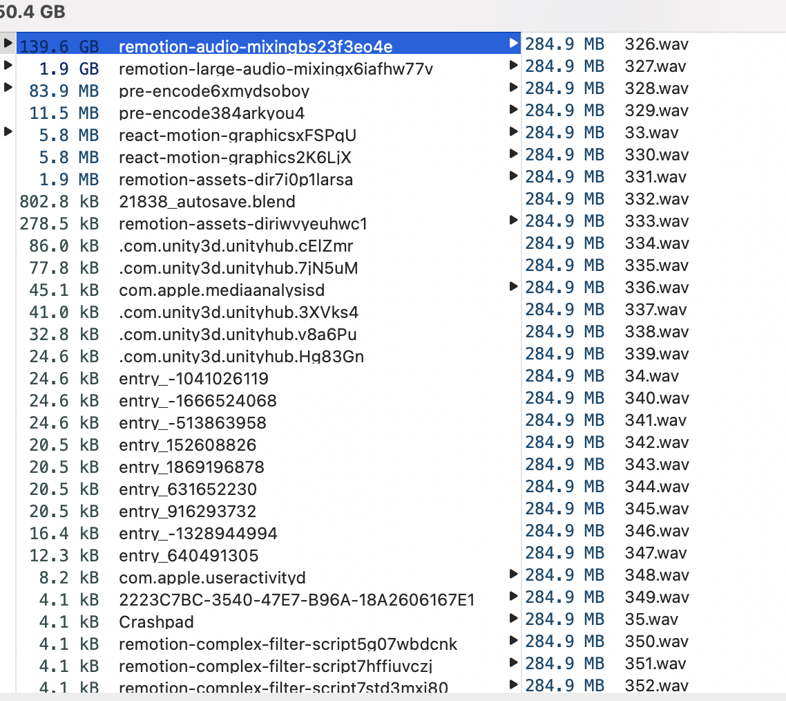 Audio Mixing Files Do Not Get Cleaned Up · Issue 1127 · Remotion Devremotion · Github