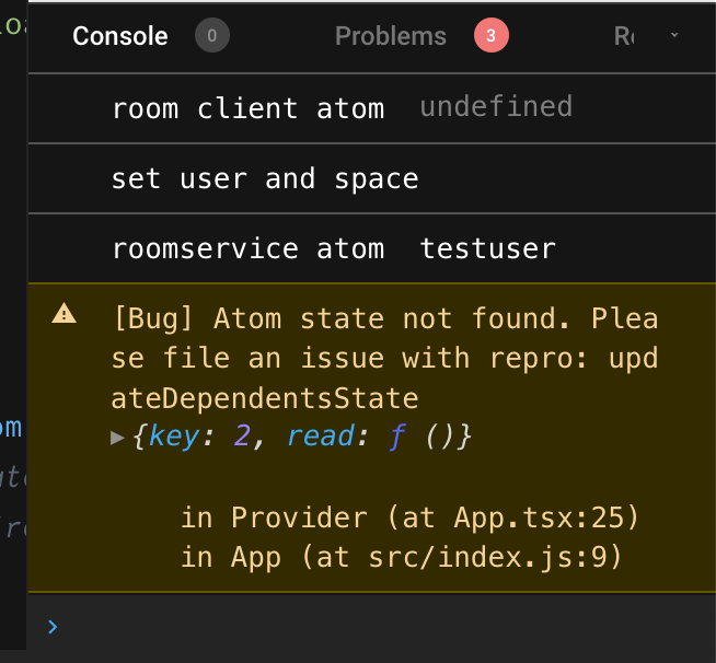 Error Atom State Not Found Weirdness With Async Derived Atom Loading Depending On Where Atom