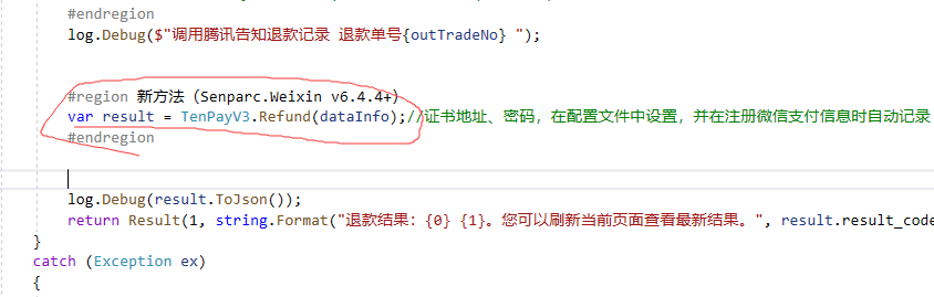 TenPayV3.Refund 退款netcore 运行centos服务器无法退款 报 The 'hr' start tag on line ...