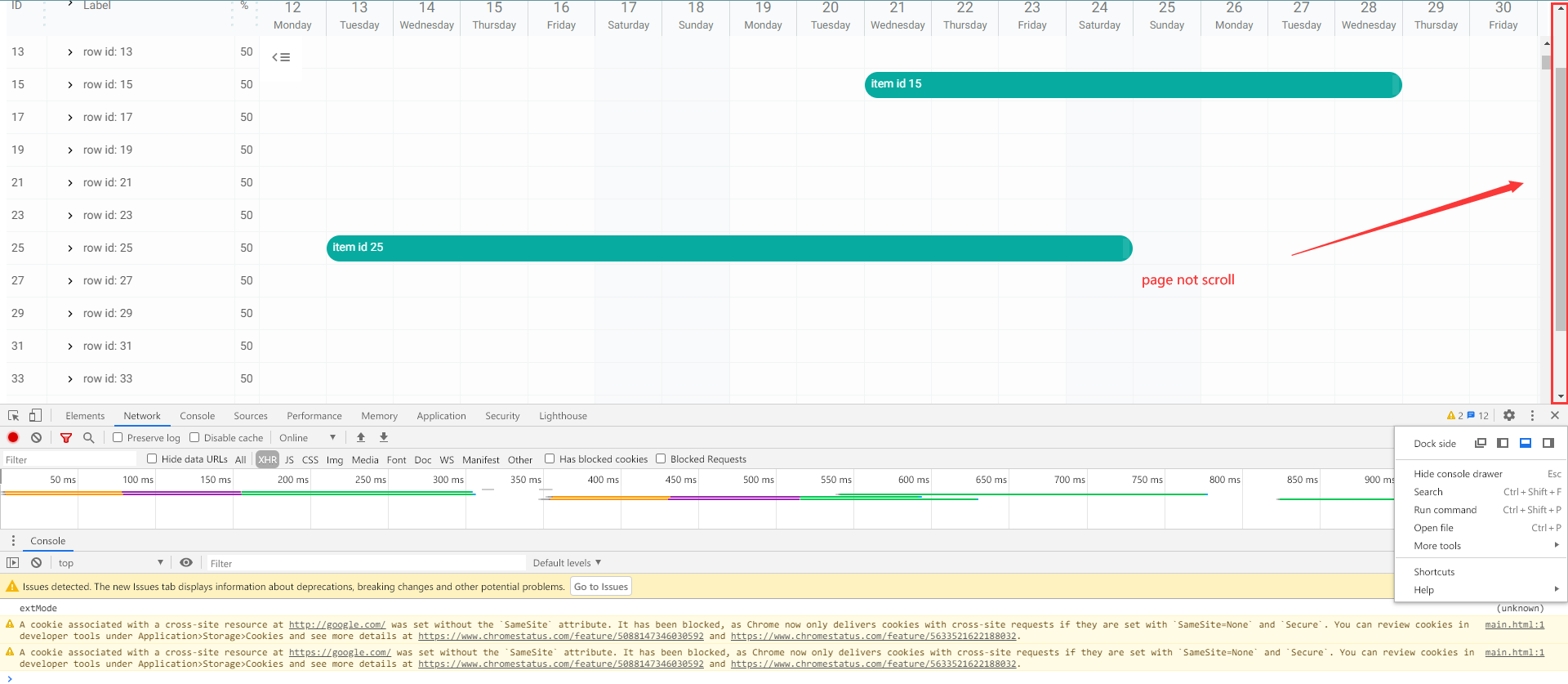 vertical scroll bubbling · Issue #172 · neuronetio/gantt-schedule ...