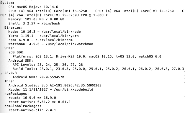 在react-native 0.61.2版本中，集成极光推送，没有任何反应 · Issue #693 · jpush/jpush-react-native · GitHub