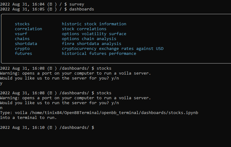 Improve Voila And Wsl · Issue 2477 · Openbb Financeopenbbterminal · Github
