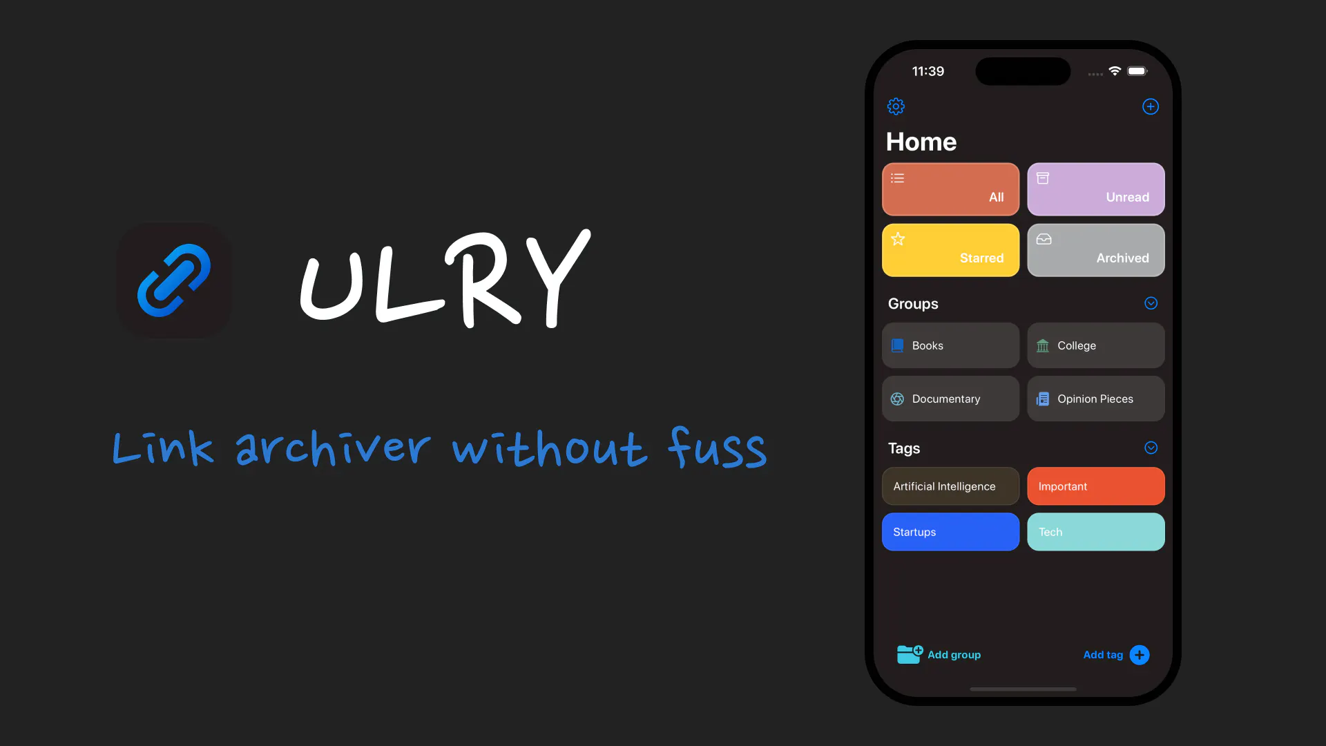 GitHub - mattrighetti/Ulry: Lightweight and fast link archiver app for iOS