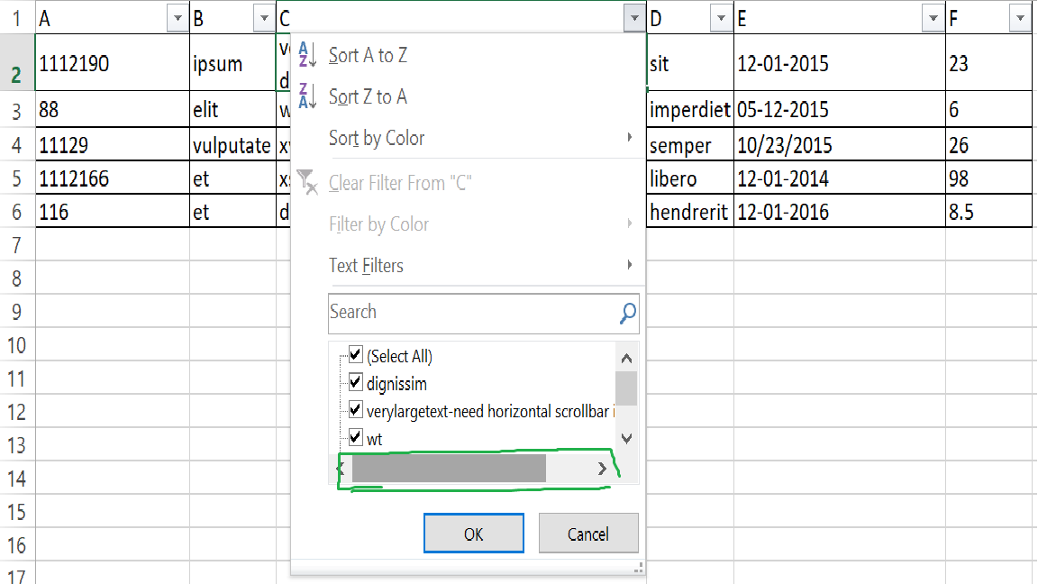 Horizontal Scroll missing inside filter · Issue #4346 · handsontable/handsontable · GitHub