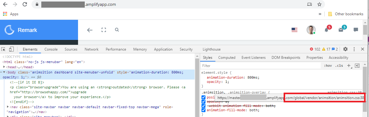 ExpressJS using EJS fail to load static assets when deployed on AWS ...