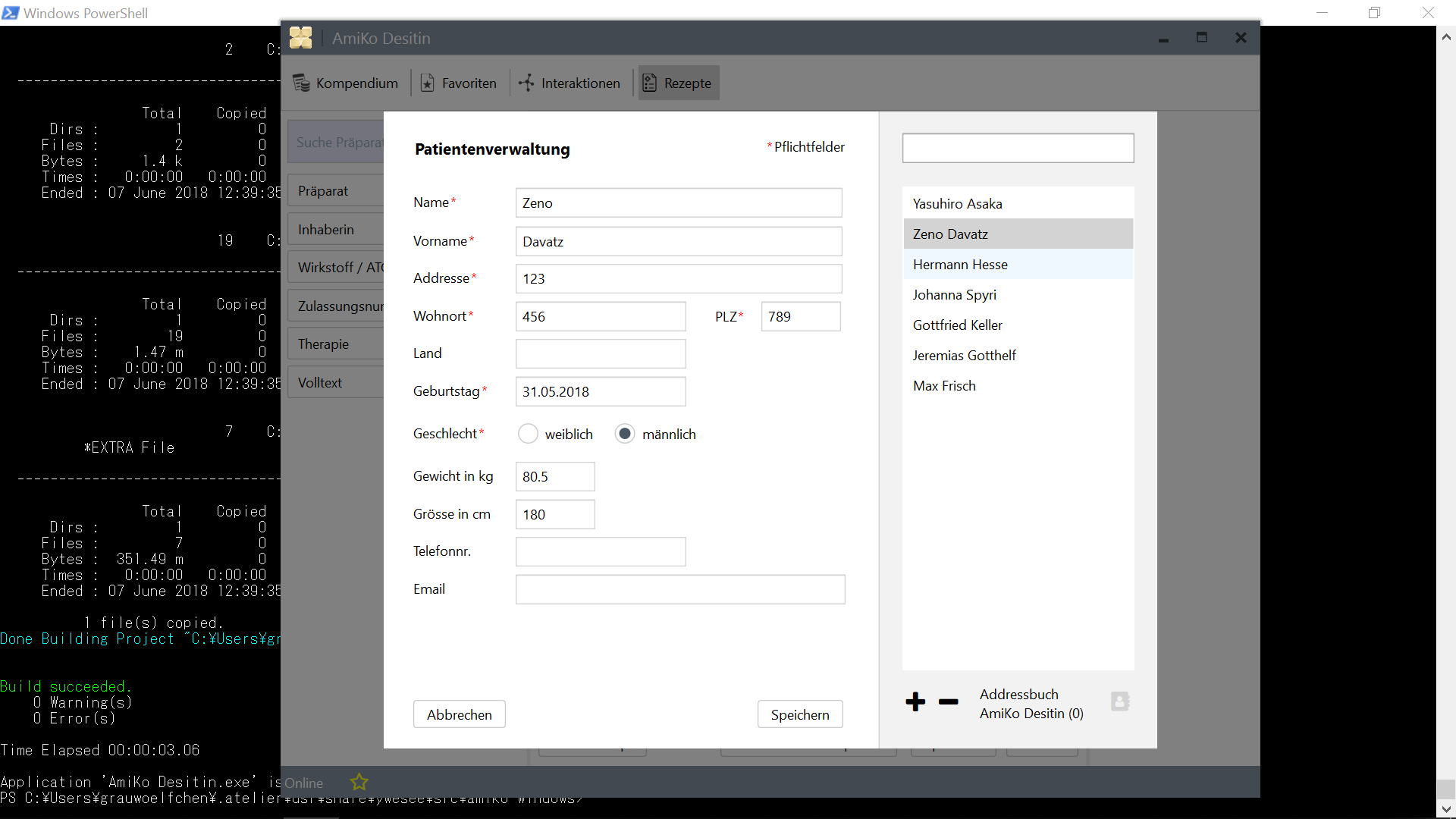 Kein Abstand zwischen den Hintergrundfarben der angewählten Person · Issue #63 · zdavatz/amiko ...