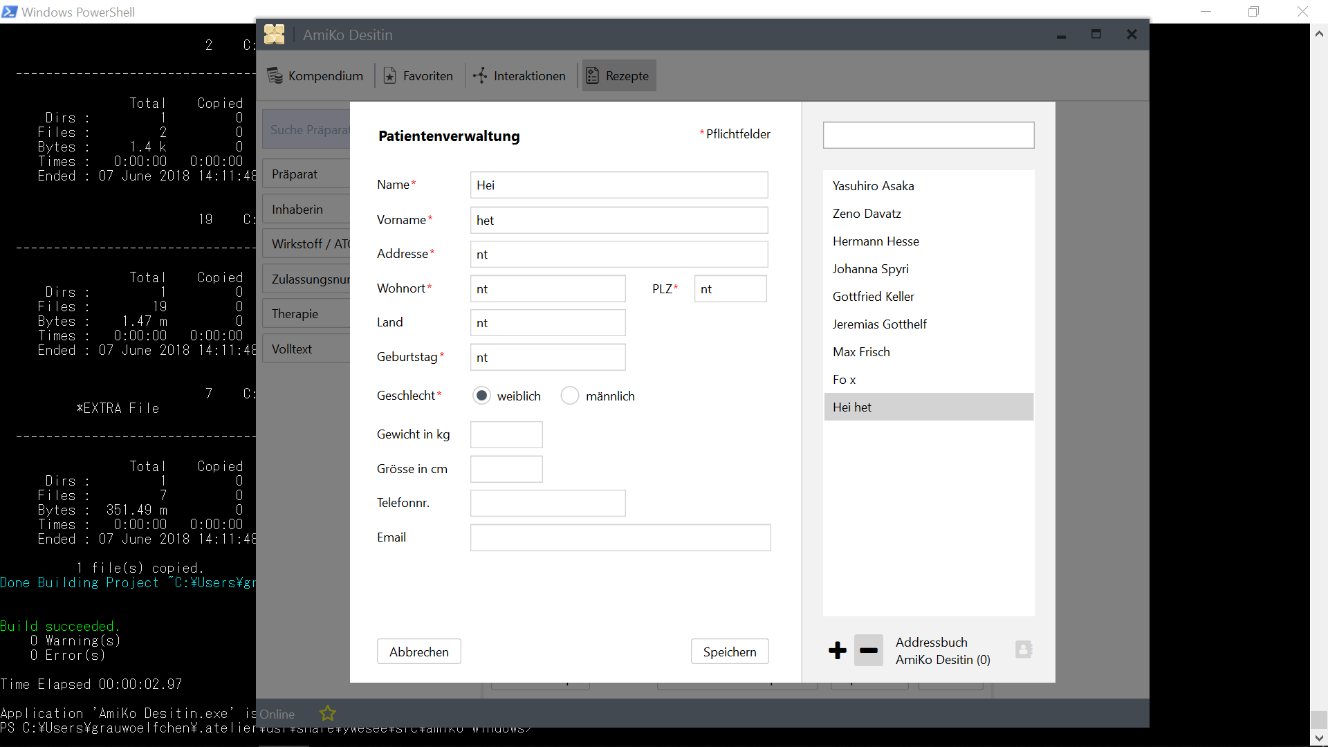 Kein Abstand zwischen den Hintergrundfarben der angewählten Person · Issue #63 · zdavatz/amiko ...