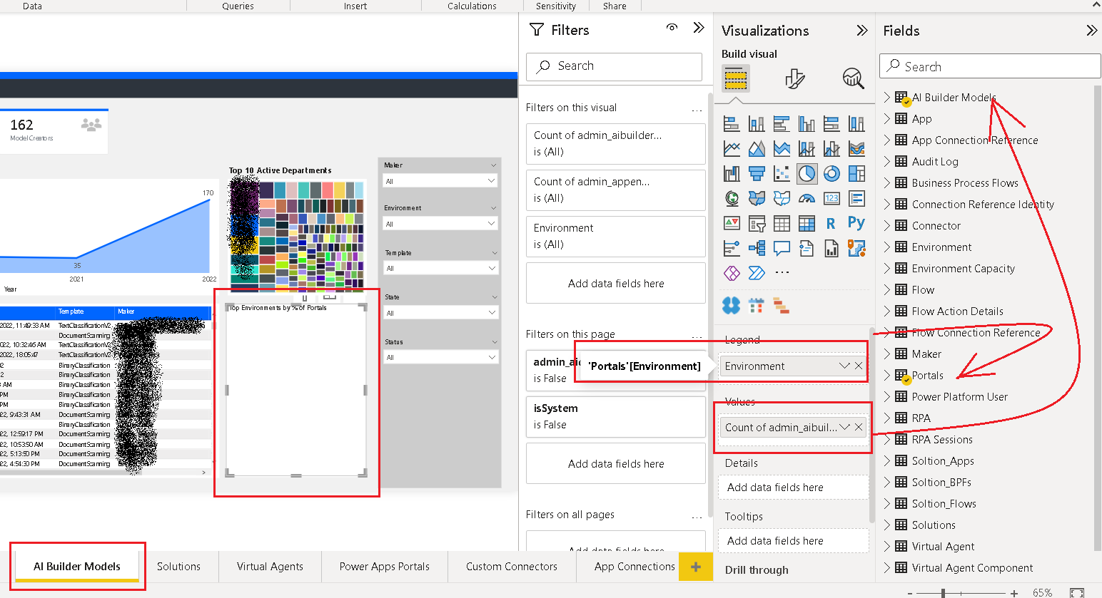 [CoE Starter Kit - BUG] ISSUE Missing values in two slicers on AI Builder Models page of CoE ...