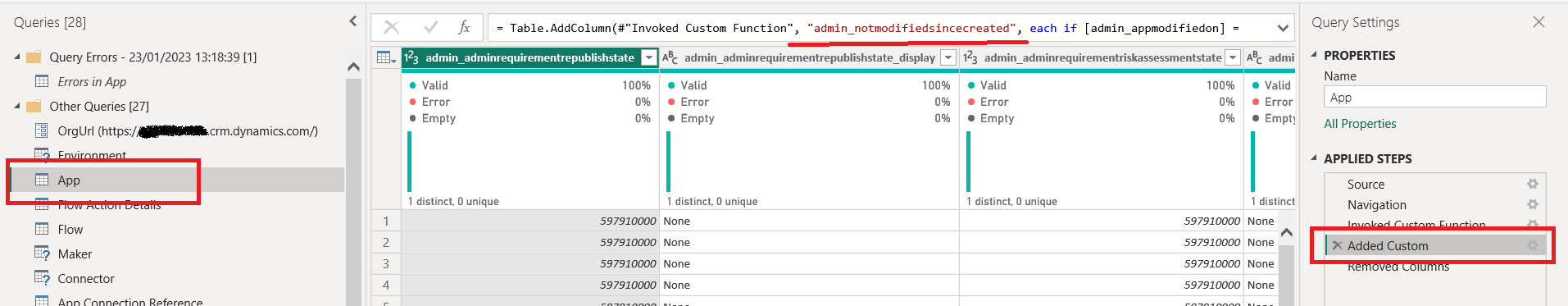[CoE Starter Kit - BUG] PBI Dashboard reports issues on every PBI refresh in Apps table · Issue ...