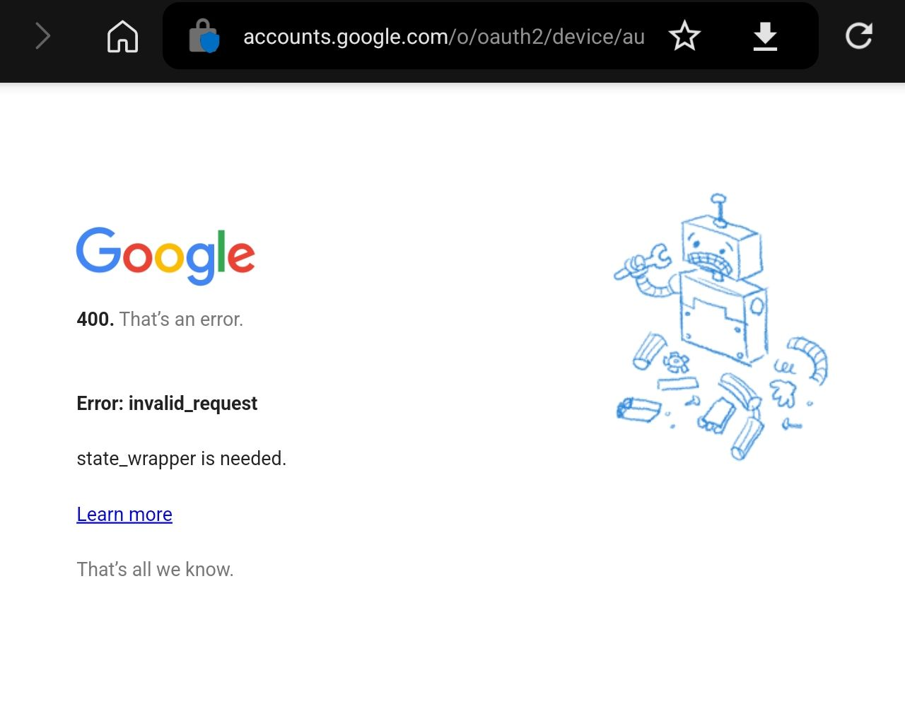 Google Login is not working anymore · Issue #1634 · yuliskov/SmartTube ...