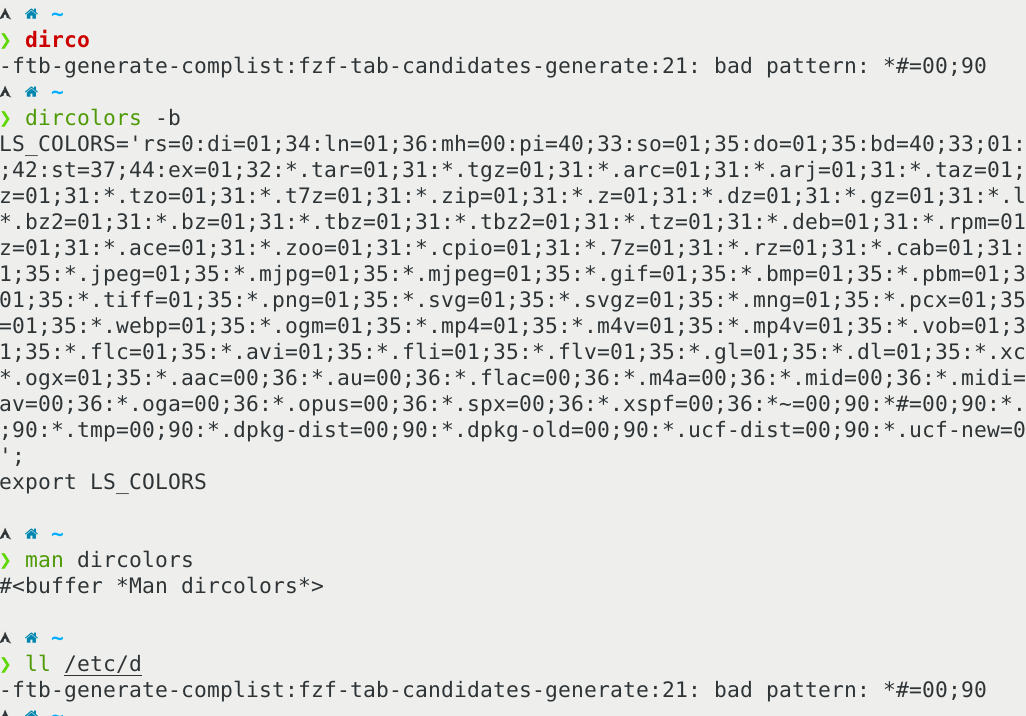 [BUG] Colors binary module causes issue in `-ftb-generate-complist` · Issue #280 · Aloxaf/fzf ...