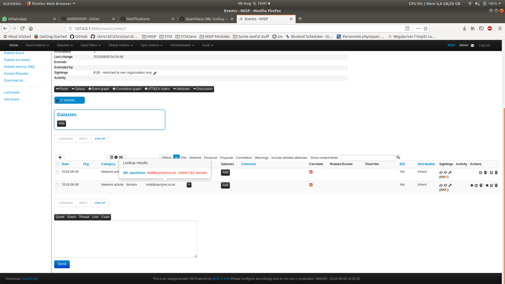 Spamhaus DBL lookup module (enrichment) · Issue #212 · MISP/misp-modules · GitHub