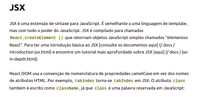 Link da página Glossário de Termos React na seção JSX · Issue #366 ...