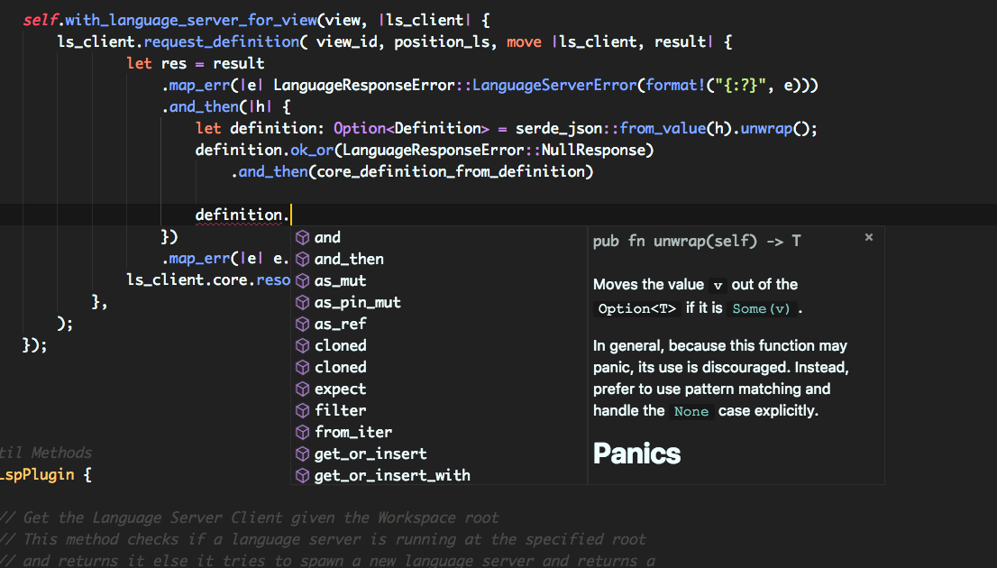 Completion Request Support · Issue #734 · xi-editor/xi-editor · GitHub