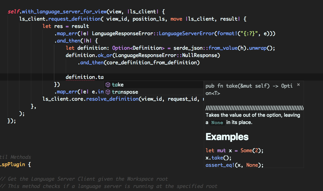 Completion Request Support · Issue #734 · xi-editor/xi-editor · GitHub