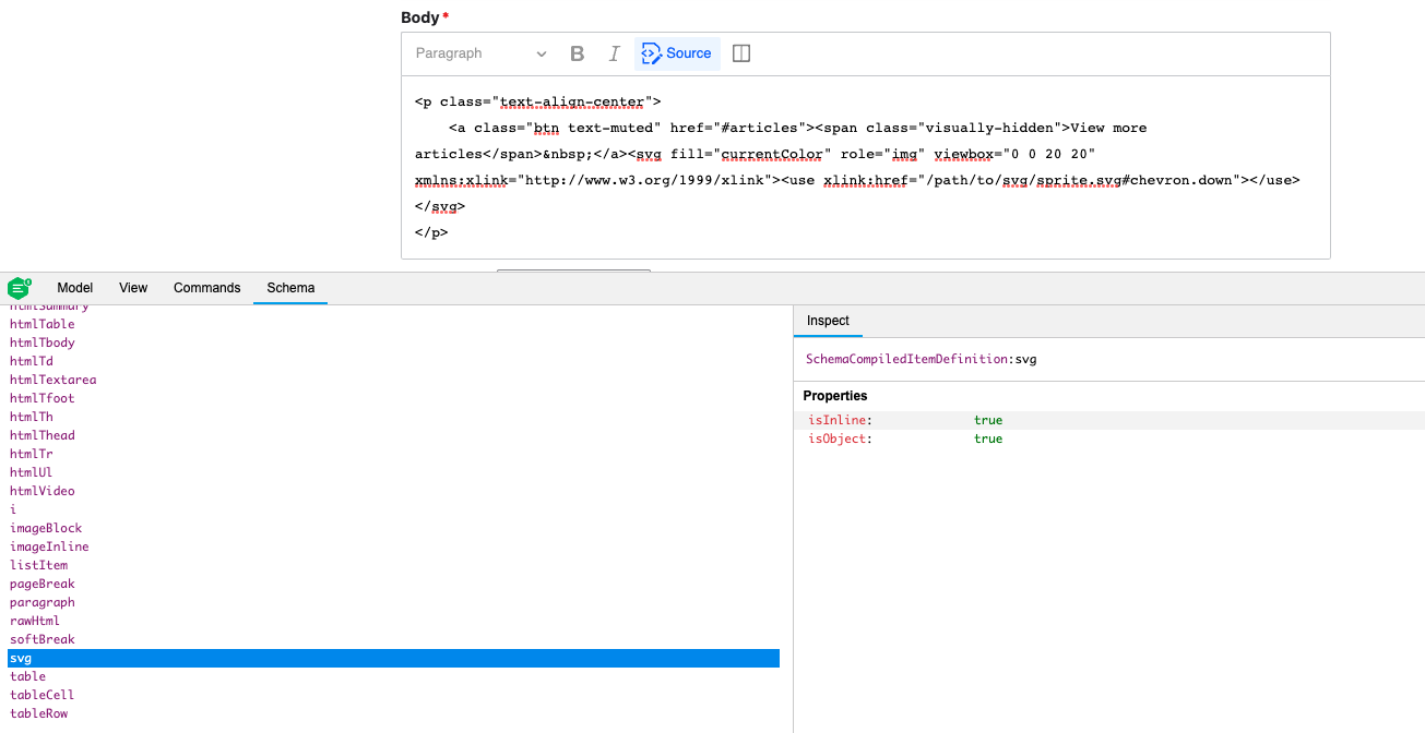 Cannot link SVG elements · Issue #13286 · ckeditor/ckeditor5 · GitHub